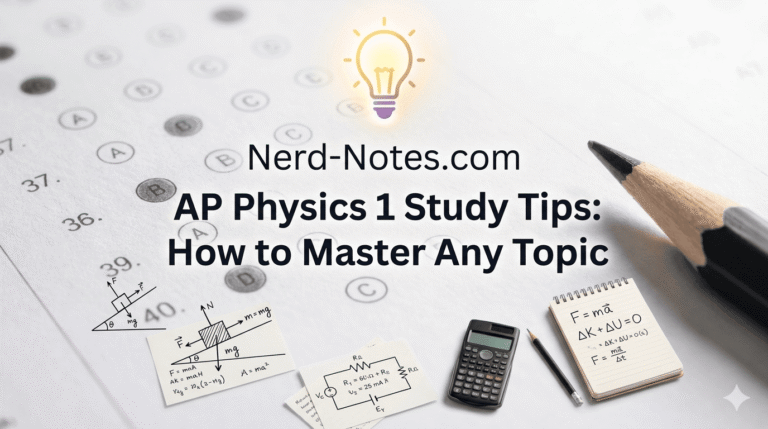 AP Physics 1 Study Tips: How to Master Any Topic • Nerd Notes